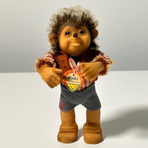 Steiff | Toys | Vintage 95s Steiff Macki The Hedgehog Rubber Body 5 ...